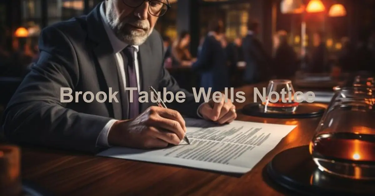Brook Taube Wells Notice: Understanding the Implications - alexander ...