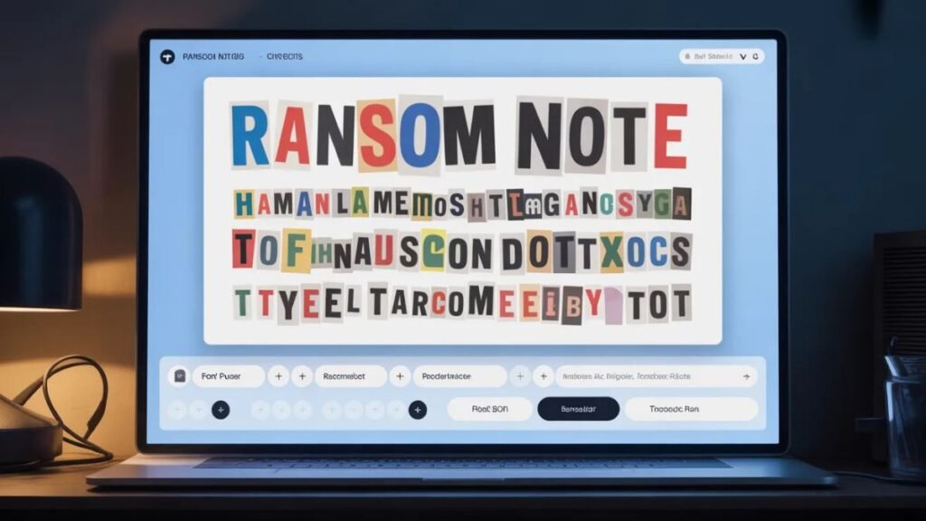 Cut & Create: Ransom Note Font Generator